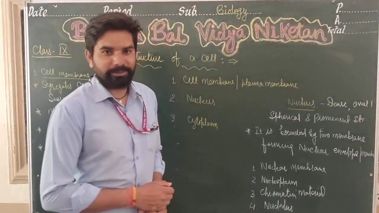 Class IX Bio : Structure of a cell - YouTube