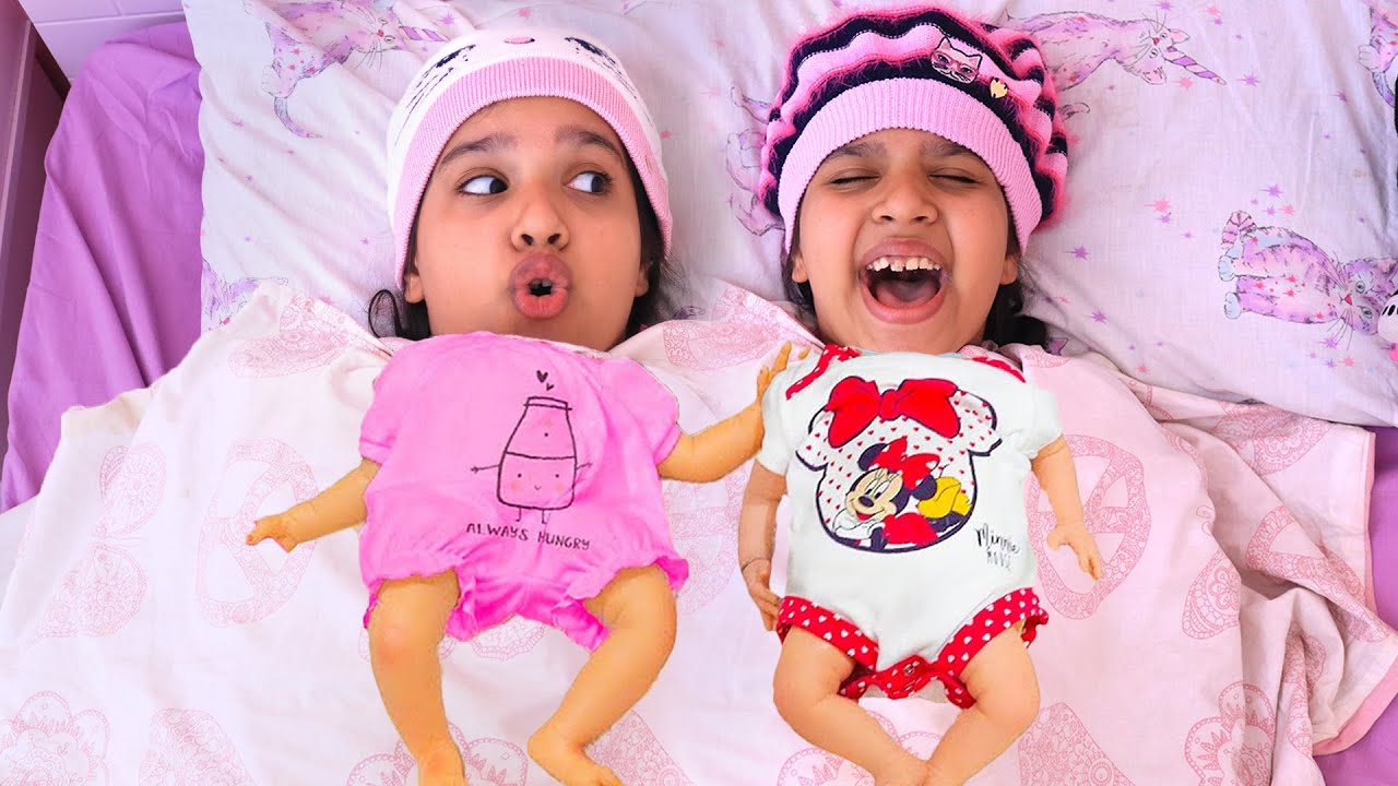 شفا صارت أم للبيبي !!!Shfa found a boy doll and pretends to be a parent ...