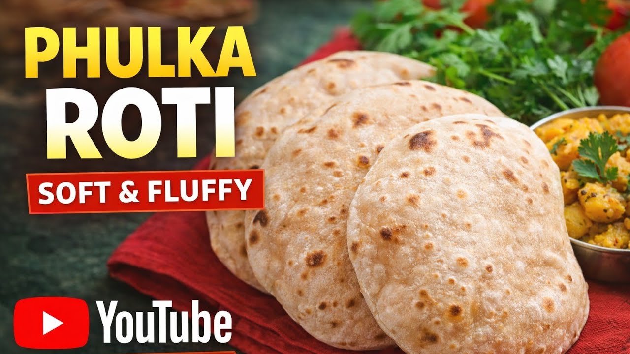 Roti recipe!!phulka roti - YouTube