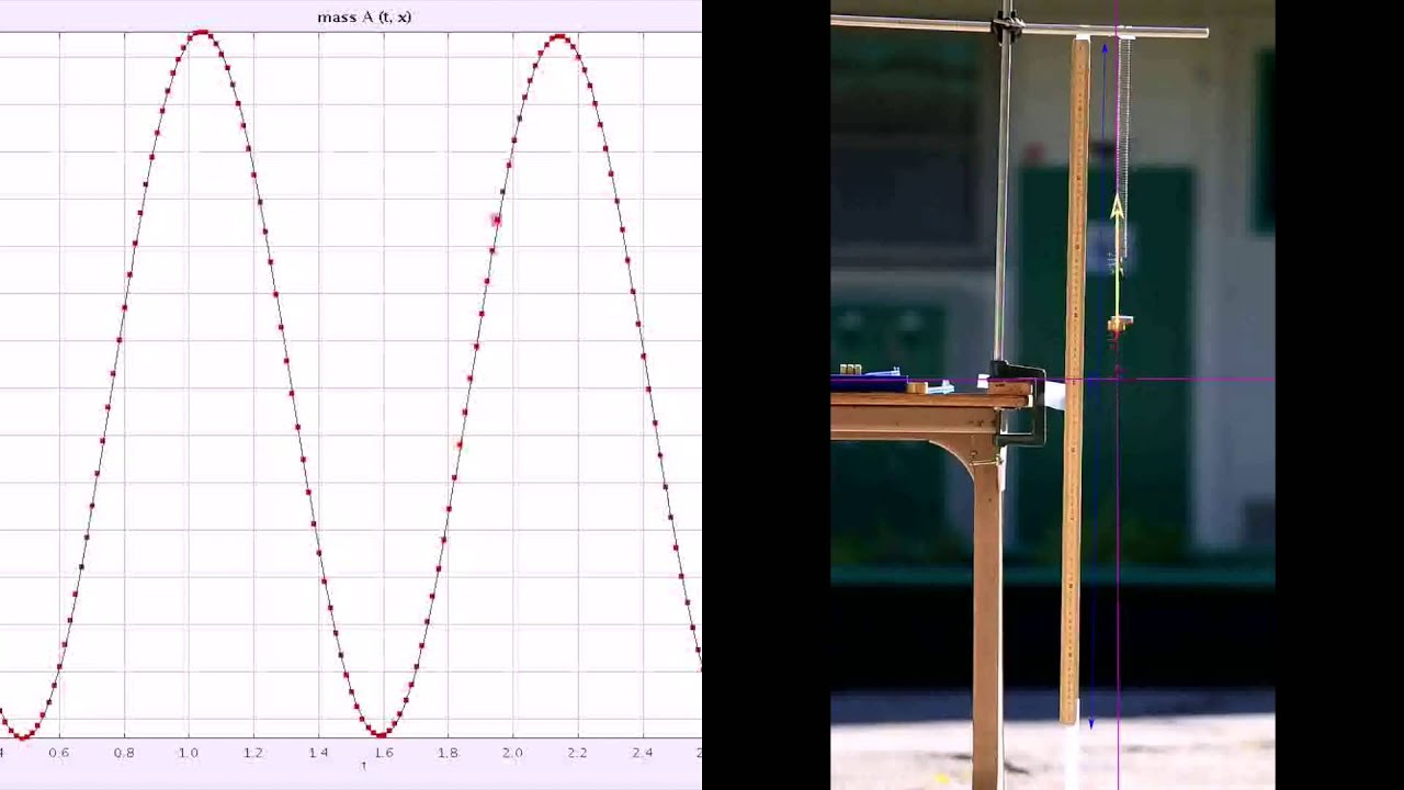 Simple Harmonic Motion - Position vs. Time Graph (x vs. t) - YouTube