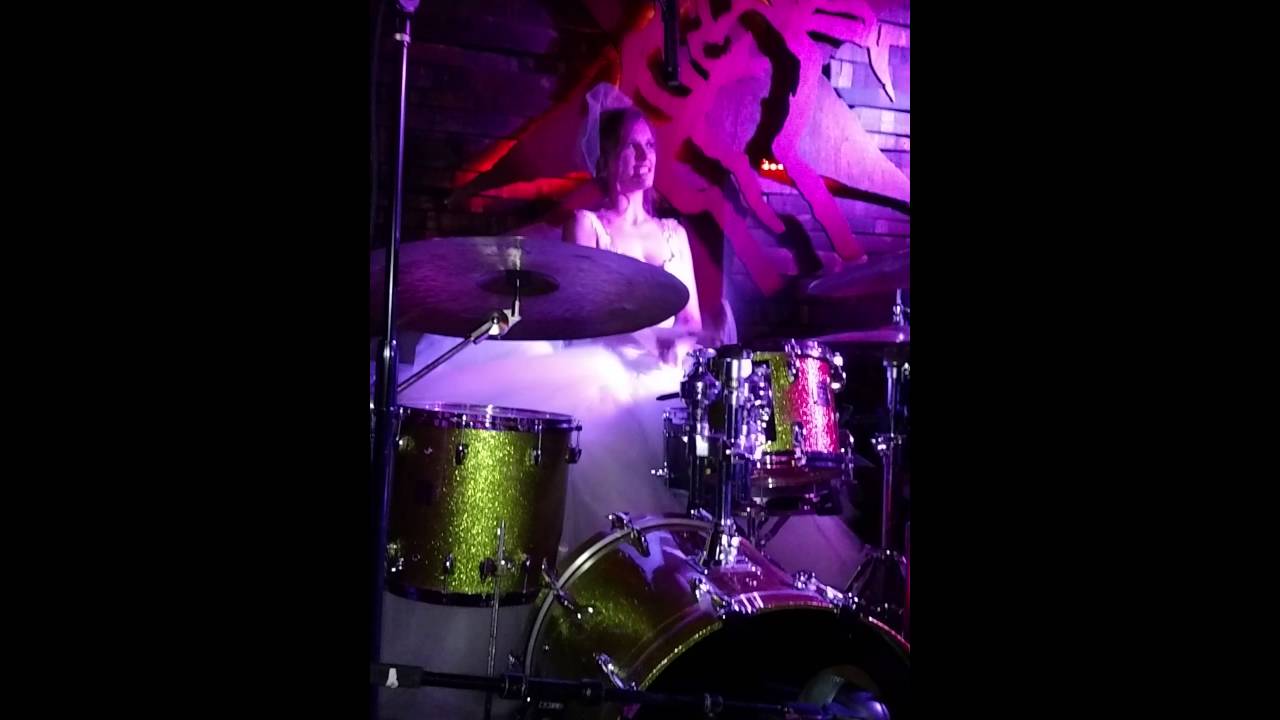 Bride playing drums on her wedding! - YouTube