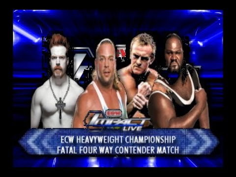 ECW IMPACT LIVE ECW Championship Contender Fatral Four Way Match - YouTube