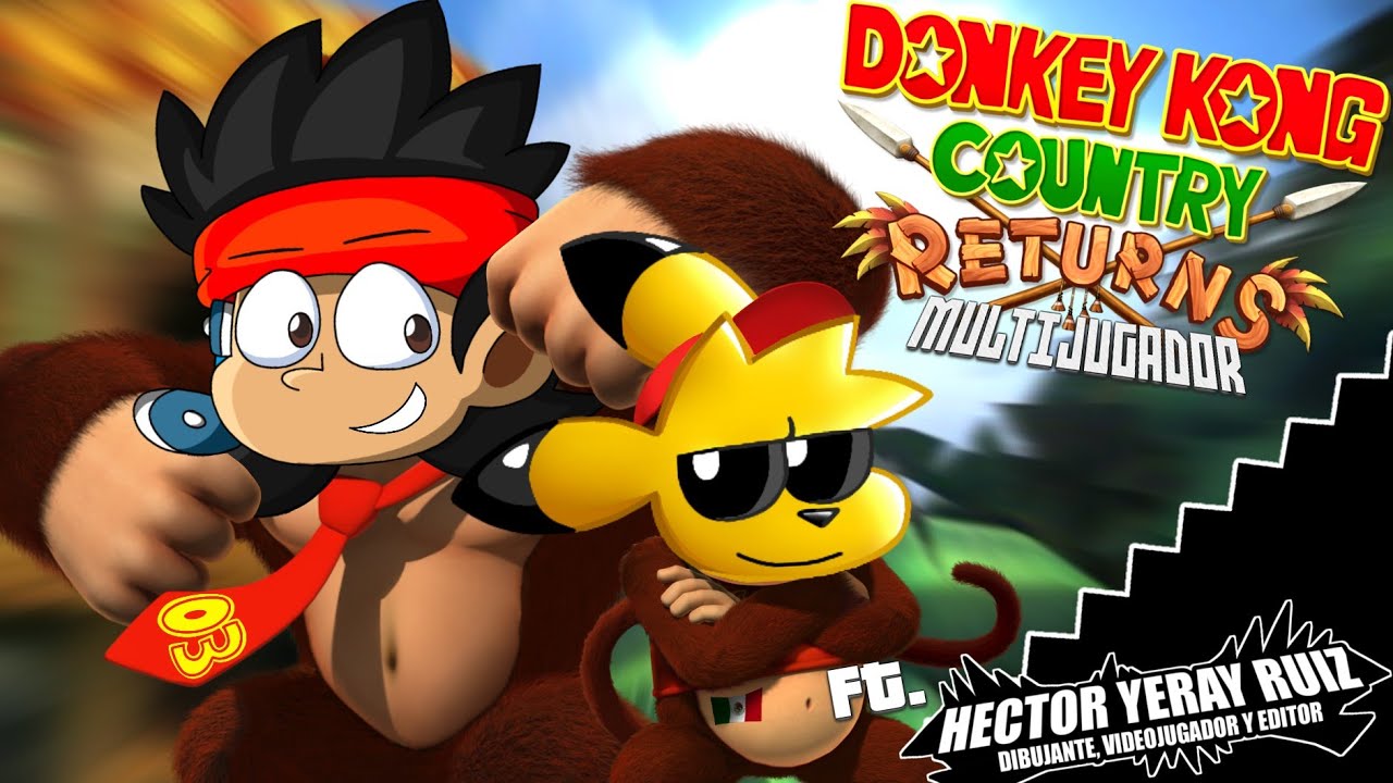 ¡EL EQUIPO DONKO EN ACCIÓN! /DK Country Returns WII | Multiplayer Con ...