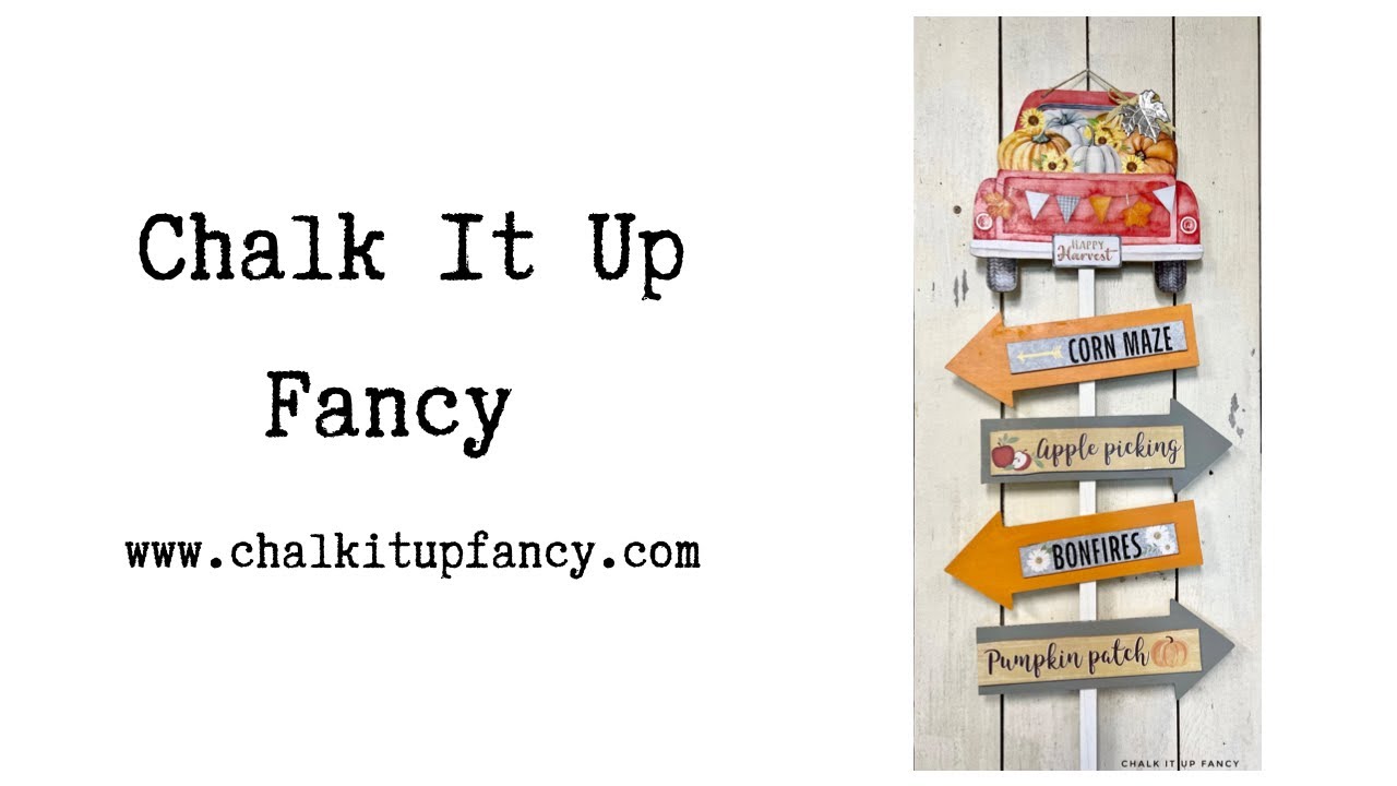 Up Cycled Dollar Tree Fall Sign - YouTube