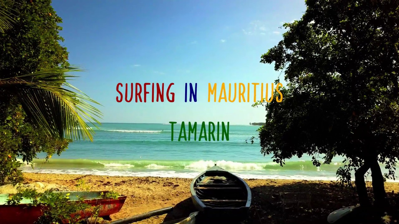 Surfing in Mauritius Tamarin - YouTube