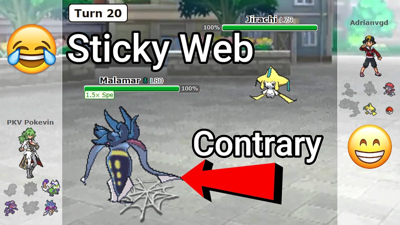 They set Sticky Web Up, But I had a Malamar (Pokemon Showdown Random ...
