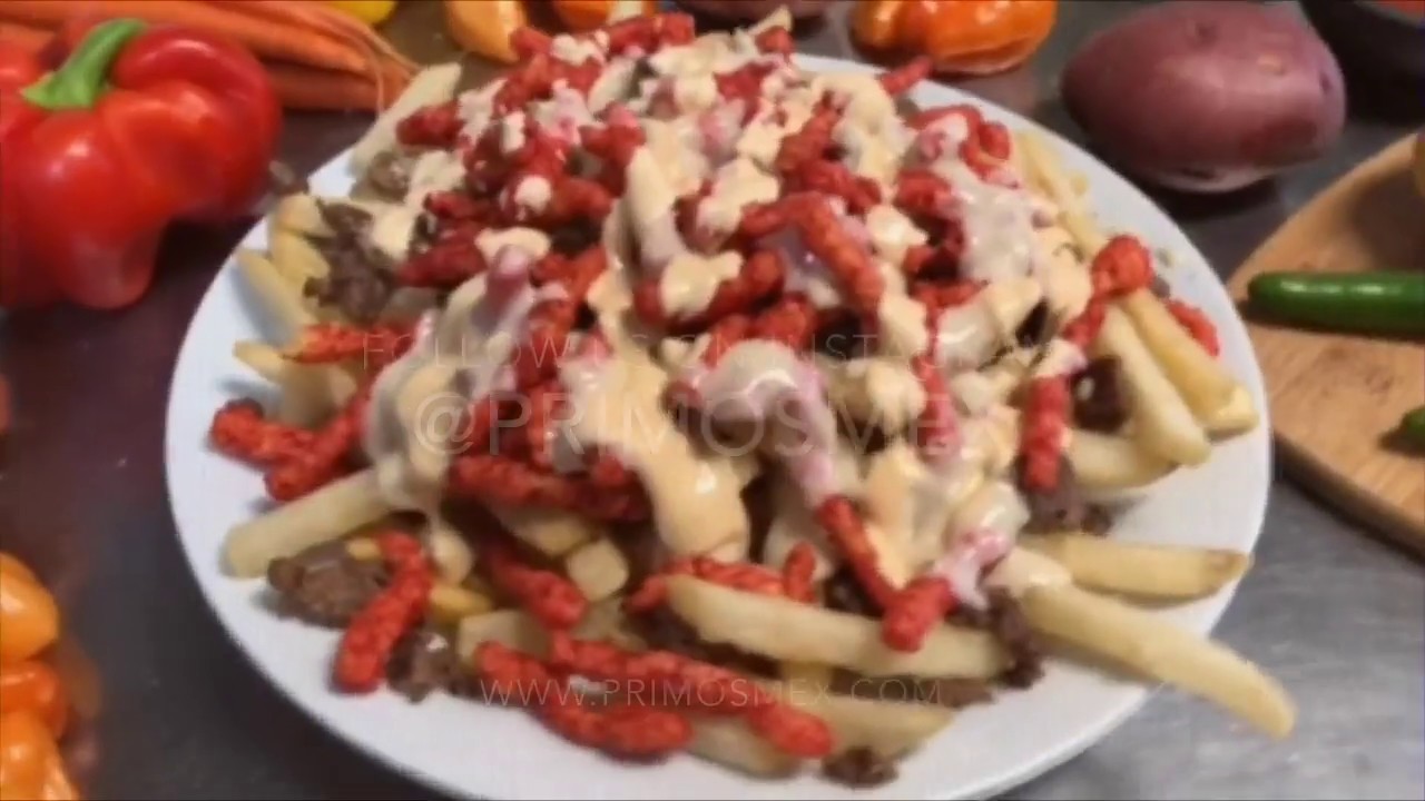 Flaming Hot Fries at Primos - YouTube