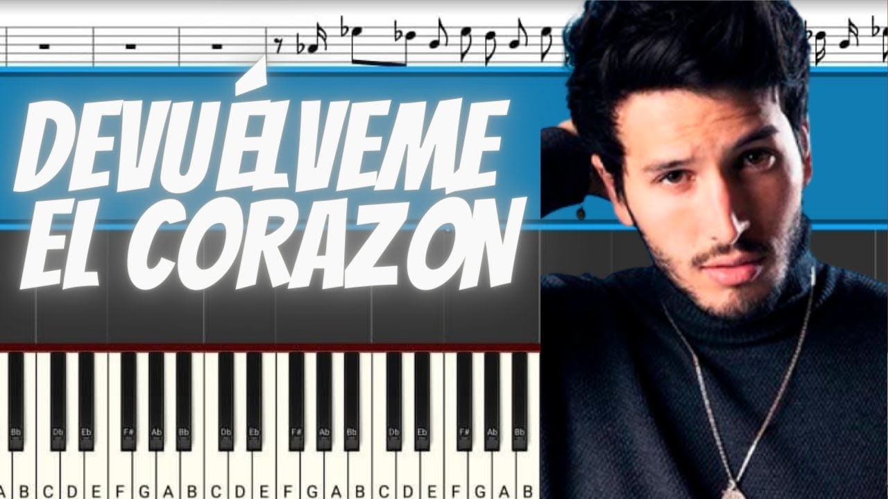 Sebastián Yatra - Devuélveme el corazón | Piano Tutorial | Midi - YouTube