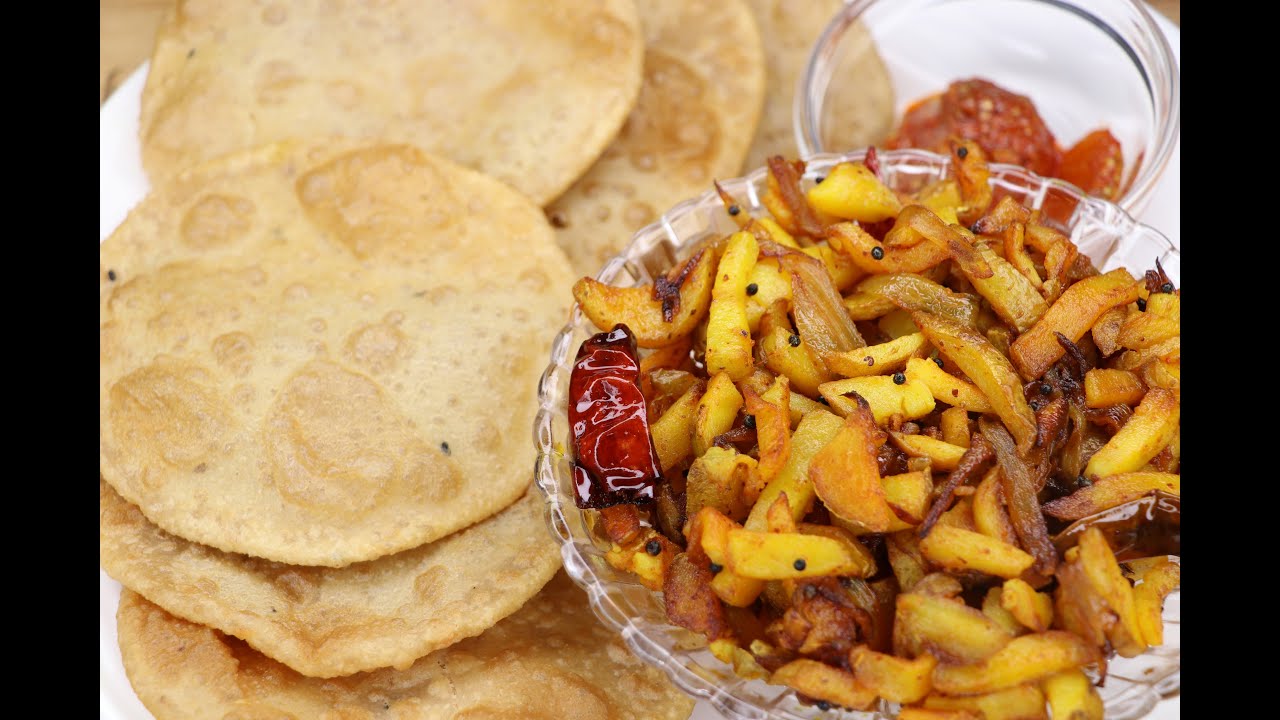 Puri Bhujiya Recipe | Aaloo Bhujiya With Kachori Recipe | Bihari Recipe ...