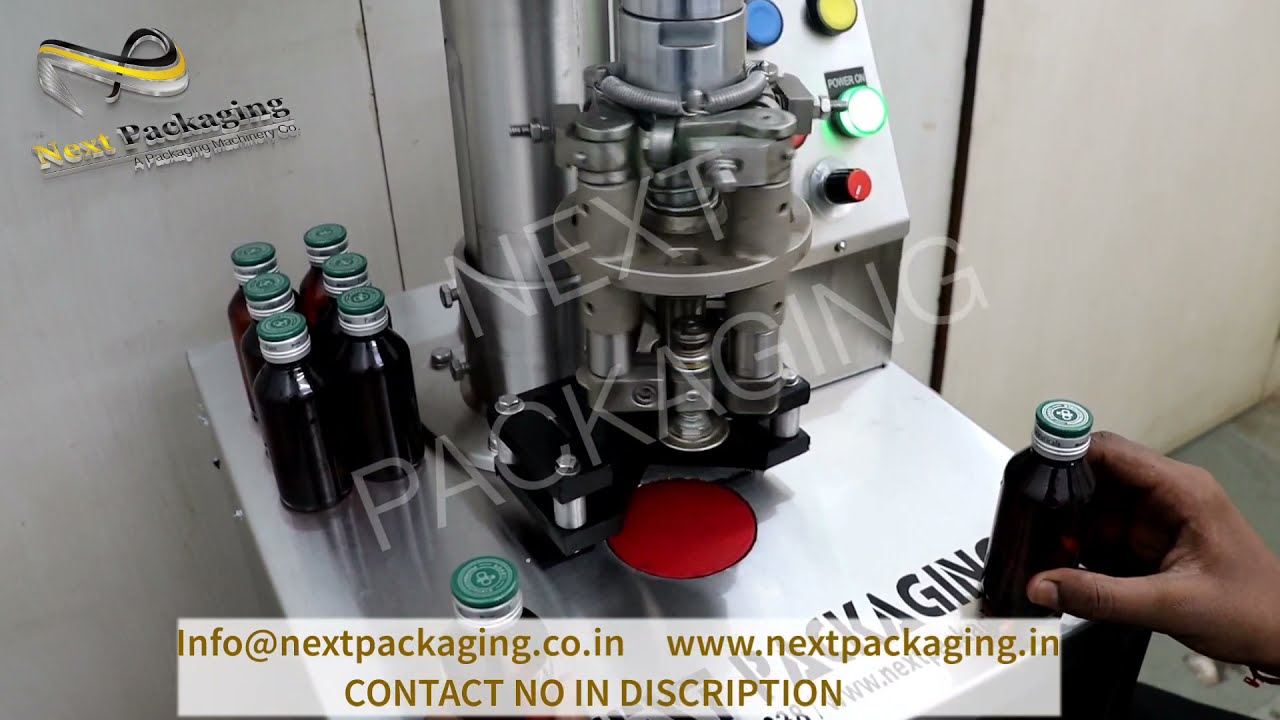 Roll on Pilfer Proof Capping machine | pharma bottle capper | semi auto ...