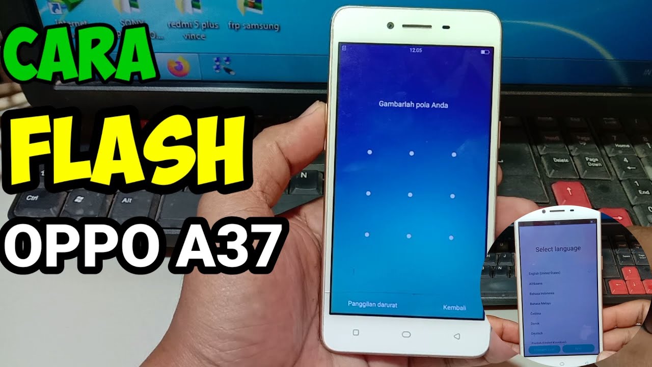 CARA FLASH OPPO A37 - YouTube