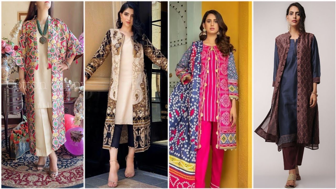 Open shirt design Ideas // gown design ideas for Eid 2024 - YouTube