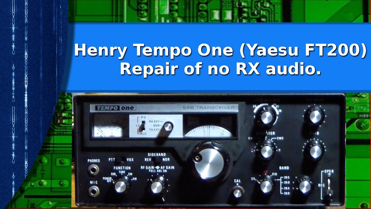 ham radio - Henry Tempo One repair of no RX audio - YouTube
