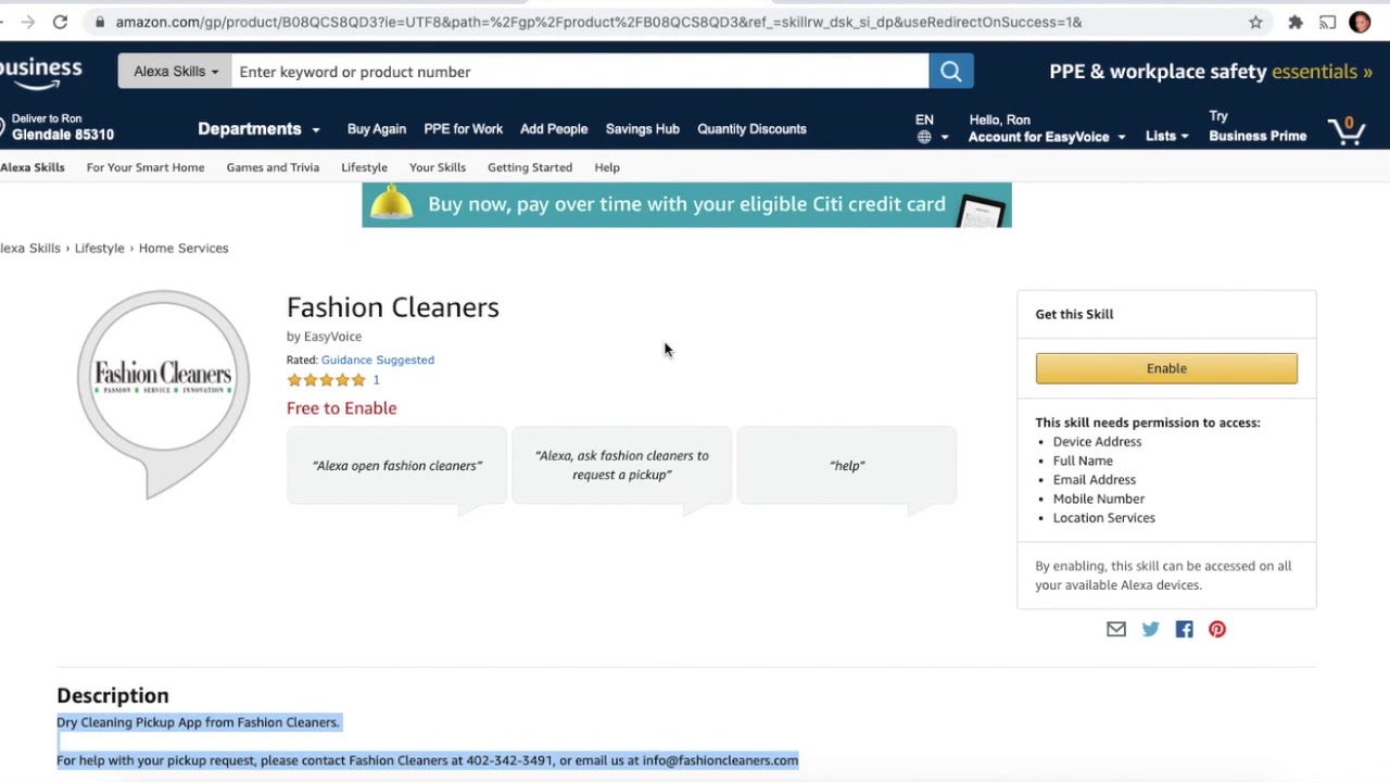How to Pick Up Your Dry Cleaning Using Alexa - YouTube