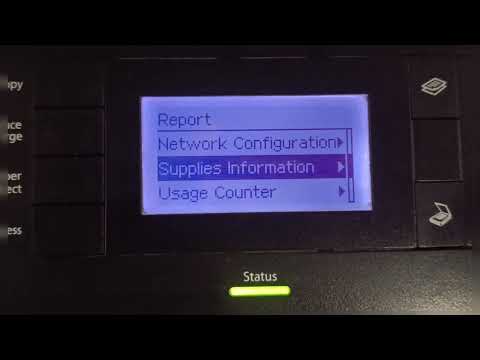 Laser jet mfp m436n How to find usage page and supply status #viral #printer #infomation 