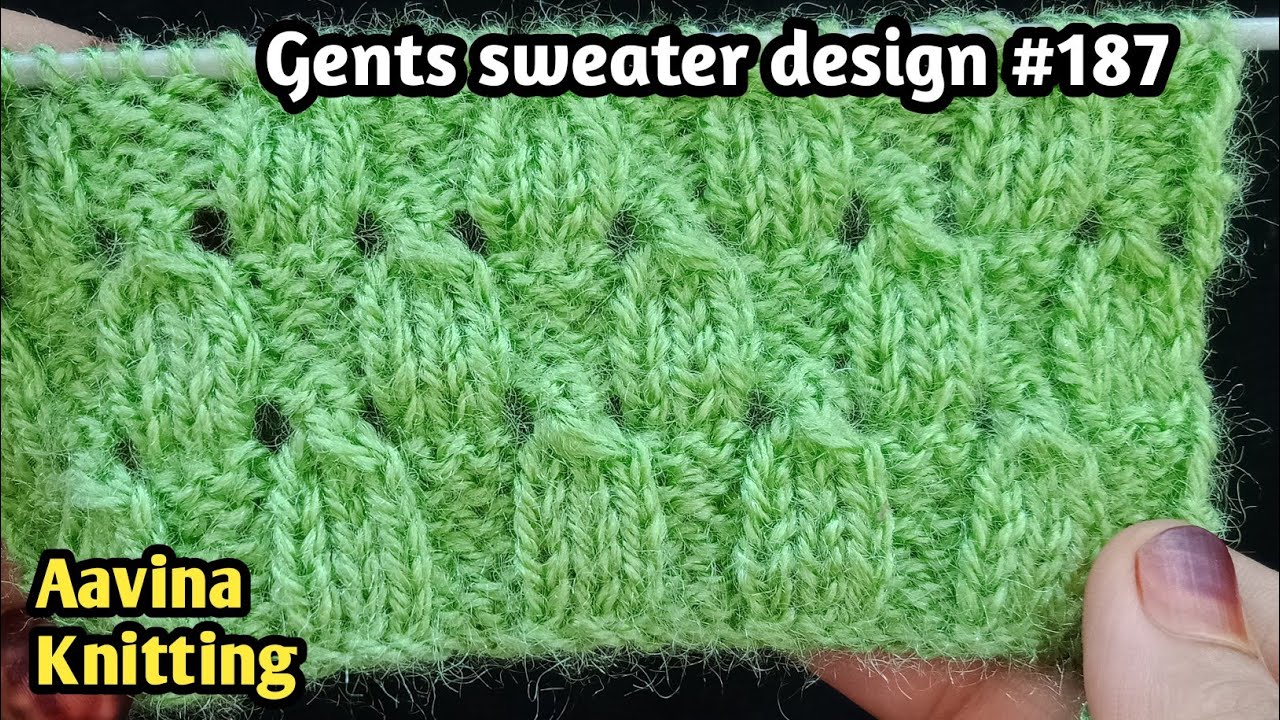 Easy knitting sweater design #187 | simple pattern | one colour ...
