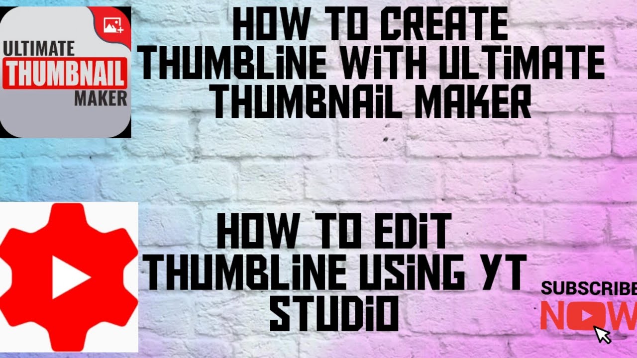 How to edit thumbnail in YouTube studio?how to create thumbline using ...