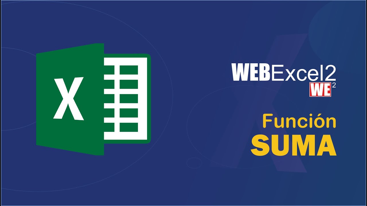 Función SUMA Excel - YouTube