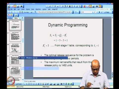 Dynamic Programming: Capacity expansion and shortest route problems ...