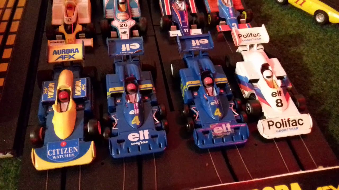 Aurora afx g-plus Formel 1 slotcars - YouTube