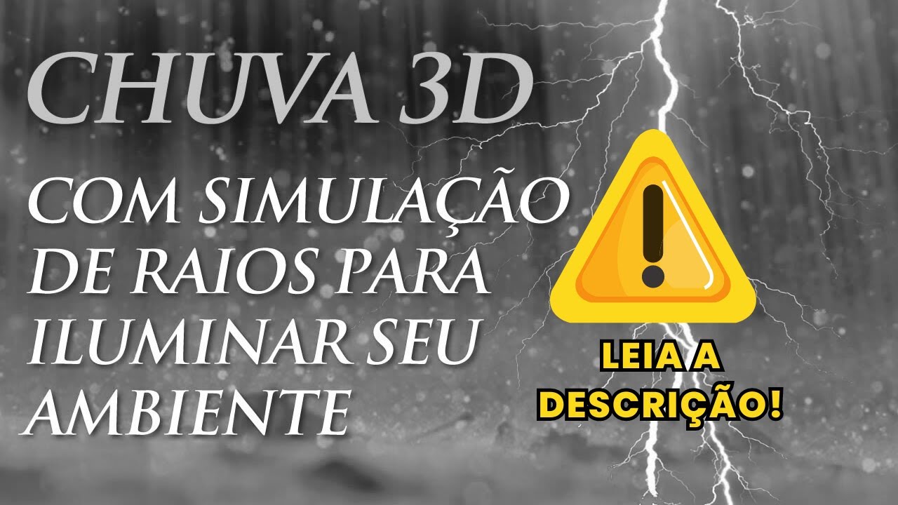 Som de Chuva 3D e Trovão - Músicas para Dormir, Meditar e Relaxar (2 Horas) - YouTube