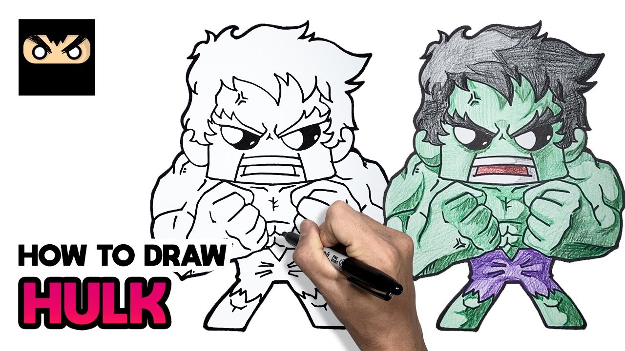 How to draw HULK | THE INCREDIBLE HULK - 헐크 그리기 | 인크레더블 헐크 - YouTube