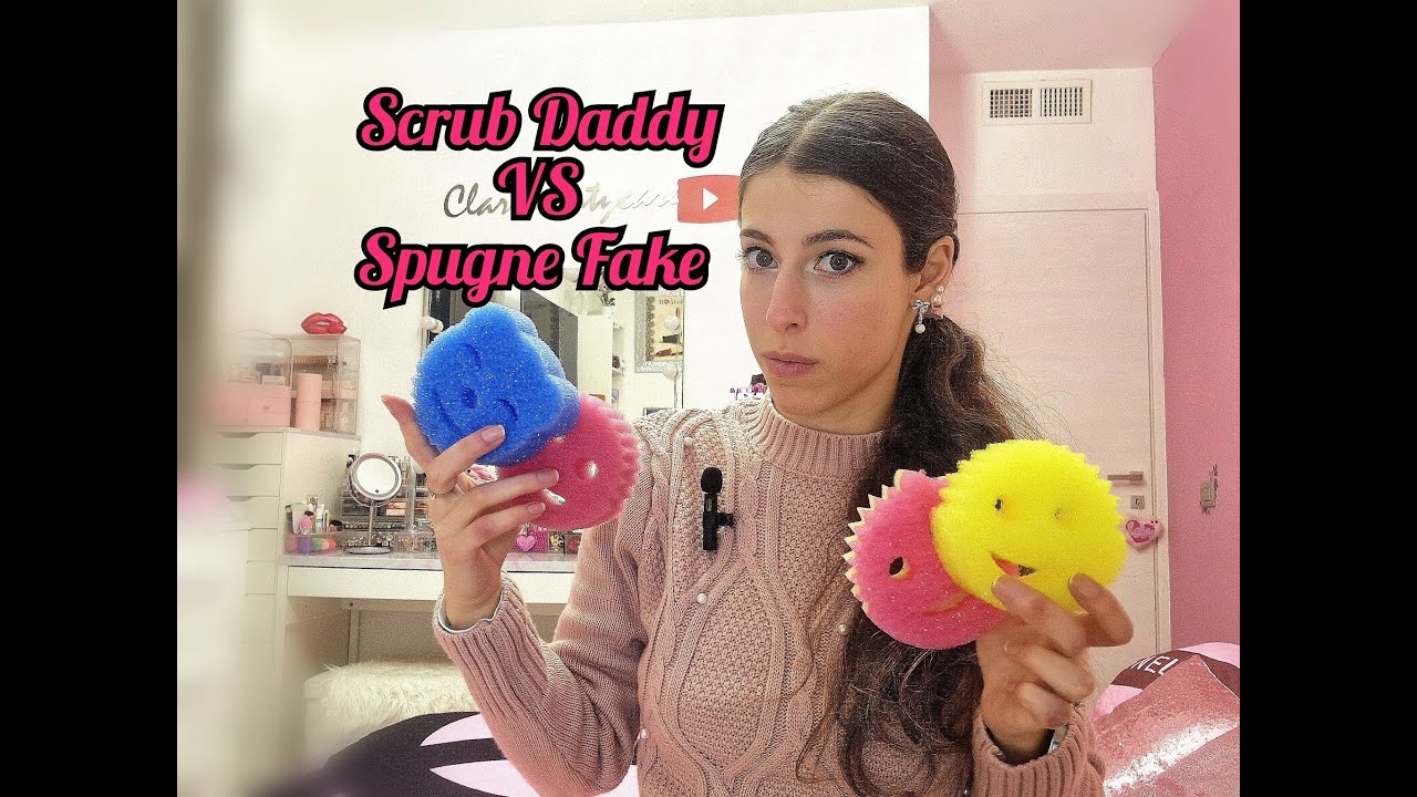 SPUGNA SPORCO OSTINATO SCRUB DADDY VS SPUGNE FAKE - YouTube