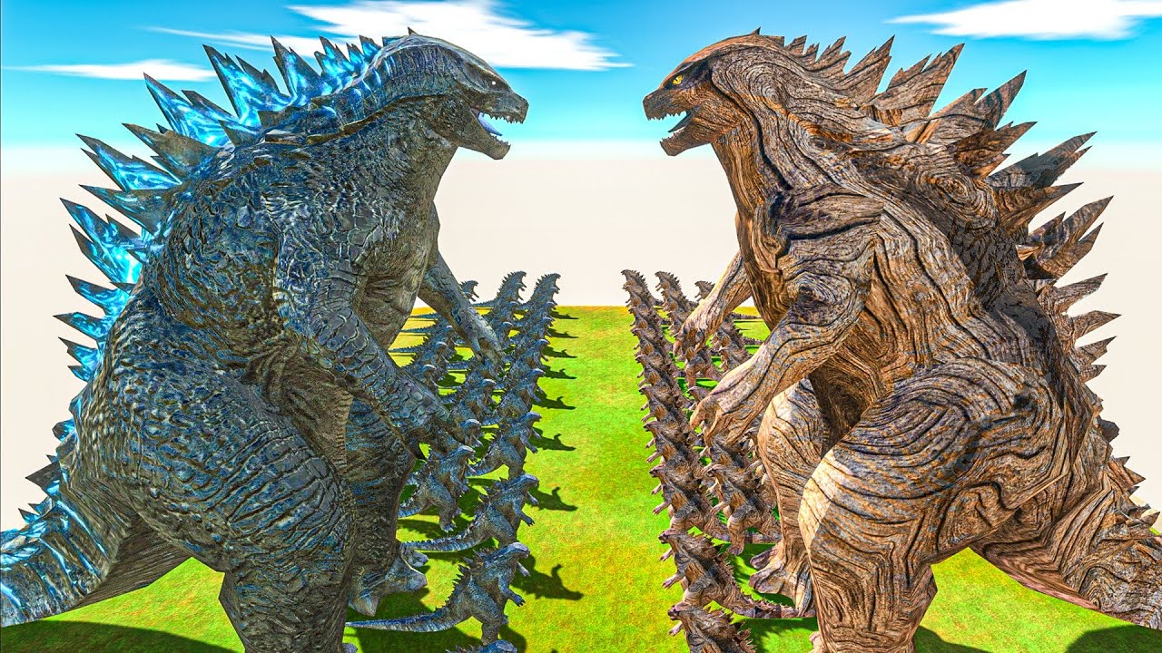 Legendary Godzilla War - Growing Godzilla 2014 VS Ancient Tree Godzilla ...