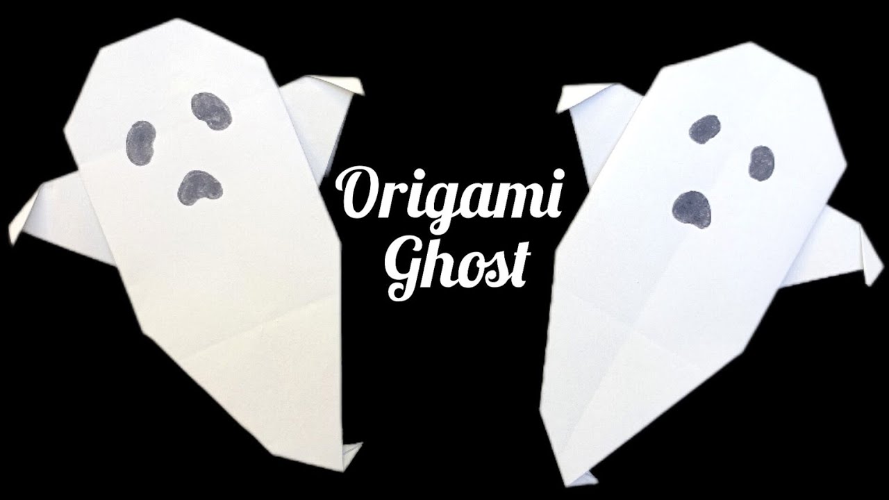 Origami ghost / Halloween crafts for kids / Paper Crafts for school ...