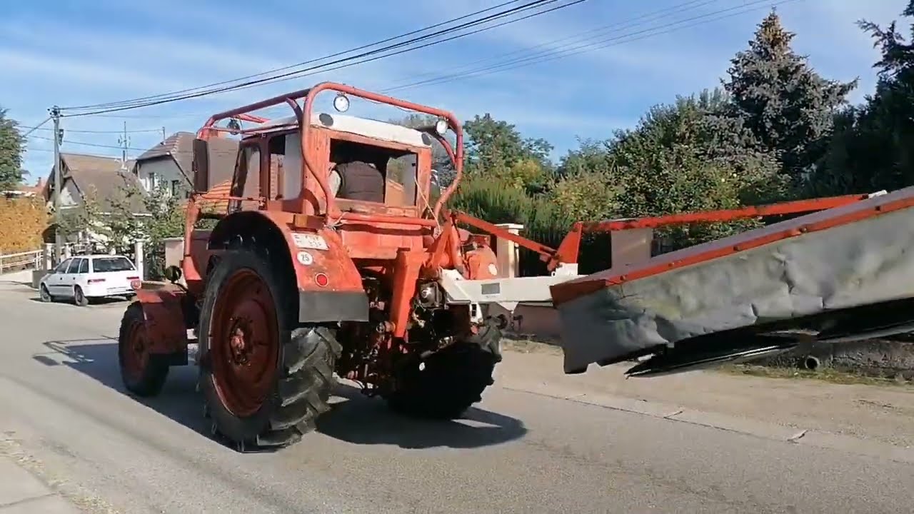 Mtz 50 kaszálás - YouTube
