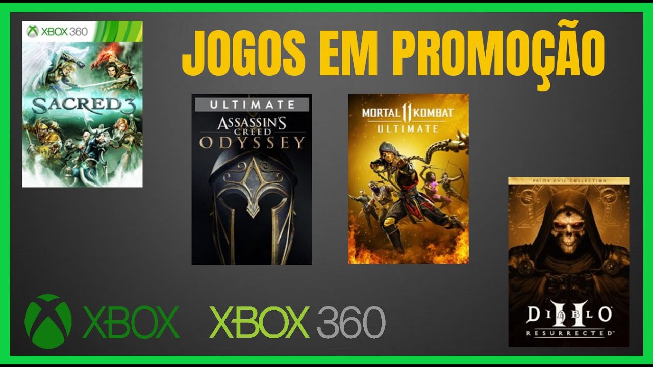 PROMOÇÃO GAMES XBOX 360/ONE/SERIES - YouTube