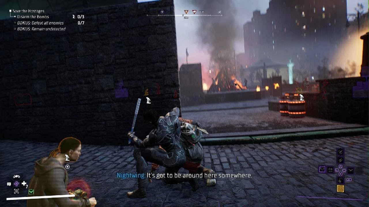 Gotham Knights Nightwing stealth gameplay #2 - YouTube