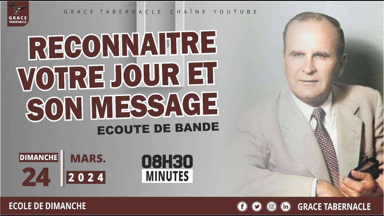Reconnaître votre jour et son Message 26 07 1964 William Marion Branham ...