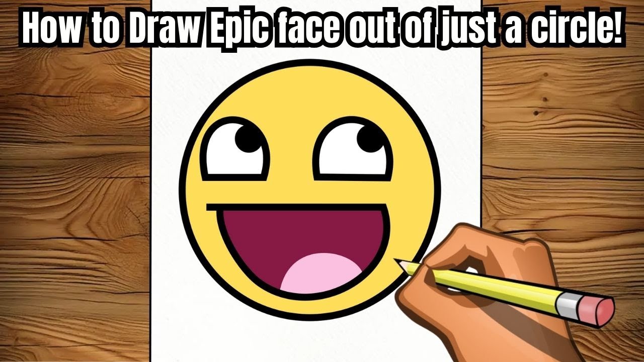 How to draw a epic face - YouTube
