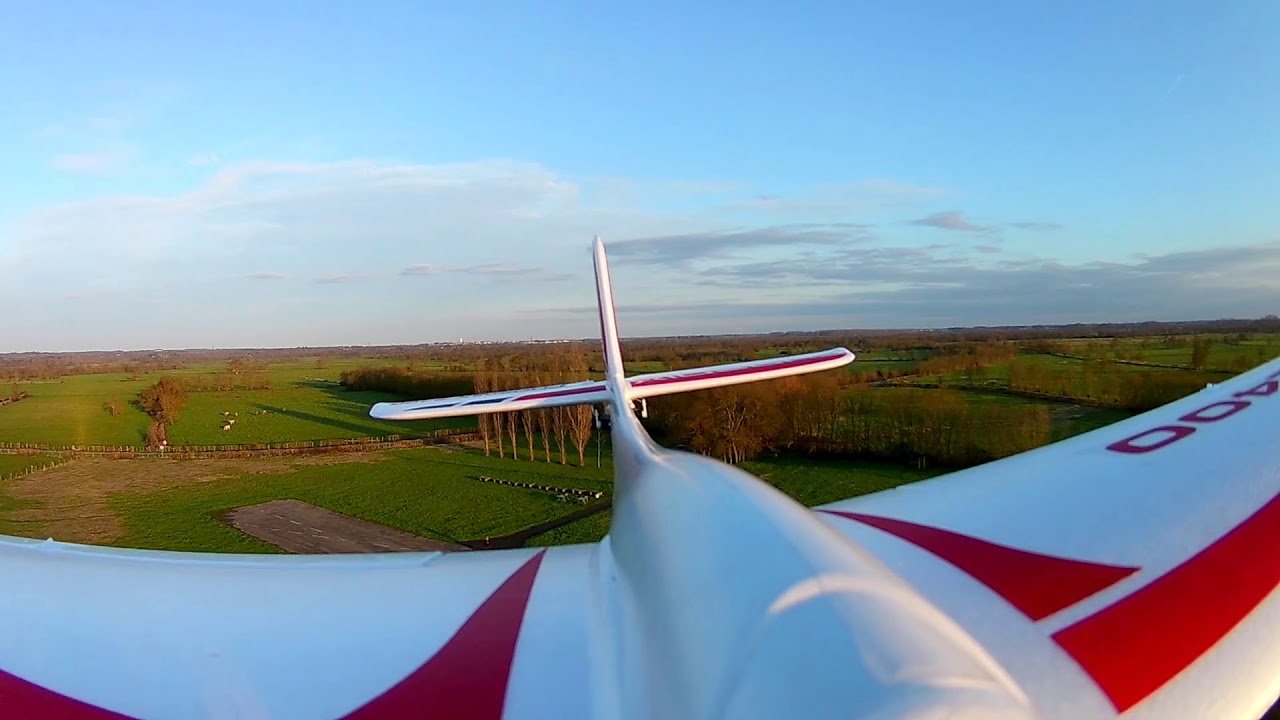 Planeur avion rc Volantex Phoenix 2400 + gimbal 2 axes - Vol 20/3/2019 ...