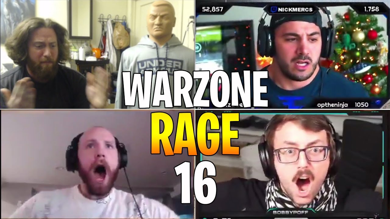Warzone Twitch Streamers Ultimate Mega Rage compilation #16 - YouTube