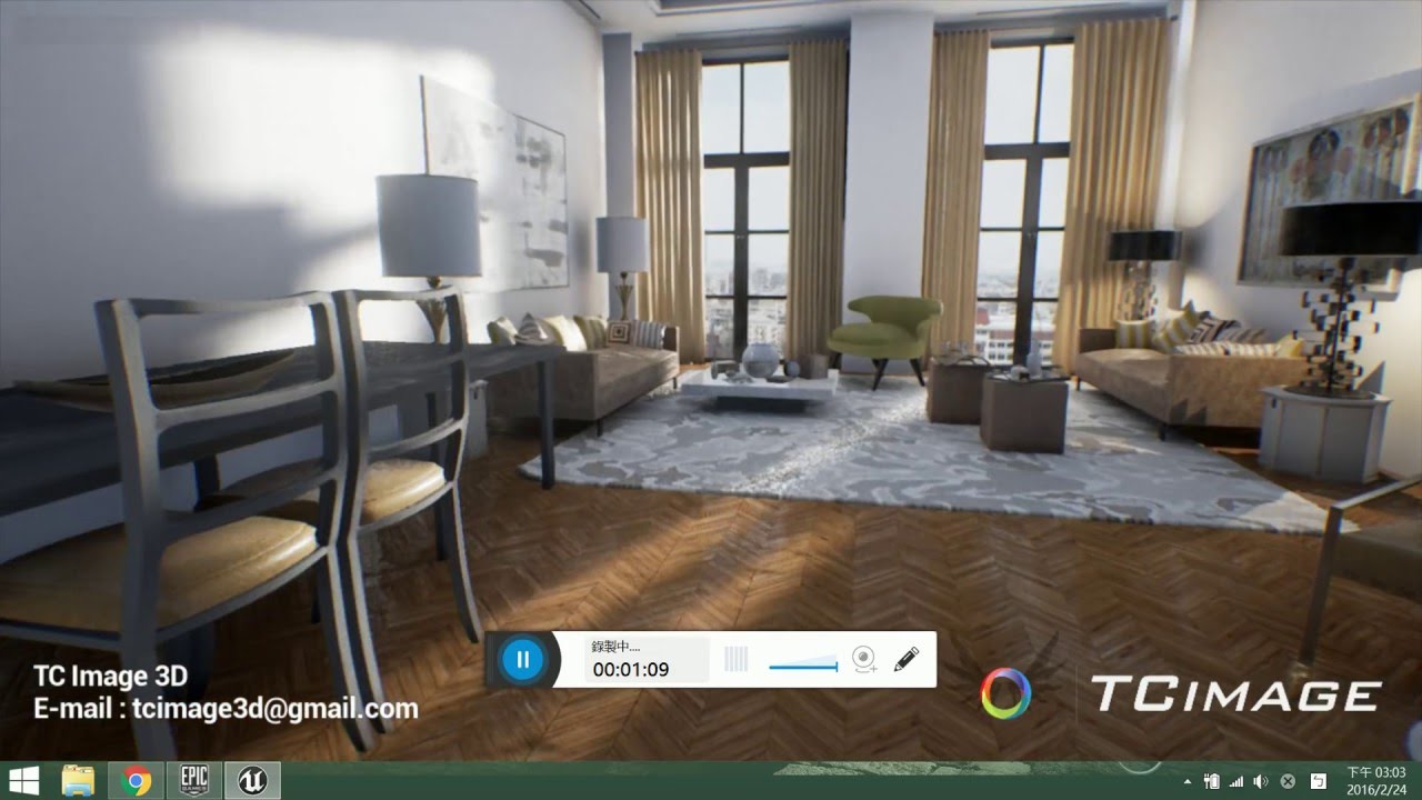 UE4 Nvidia VXGI interior test - YouTube