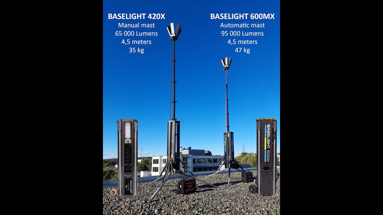 Baselight is a new kind of light tower - YouTube