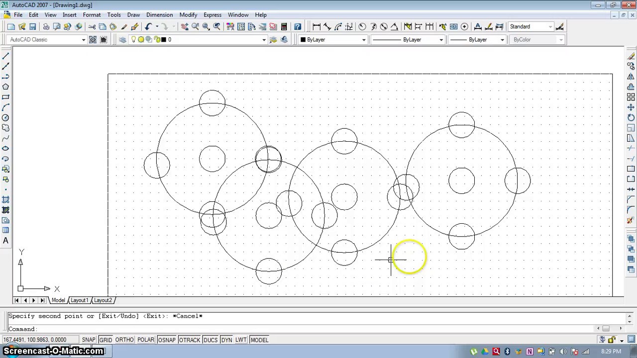 Basics Of Auto Cad 2 Modify Toolbar Youtube