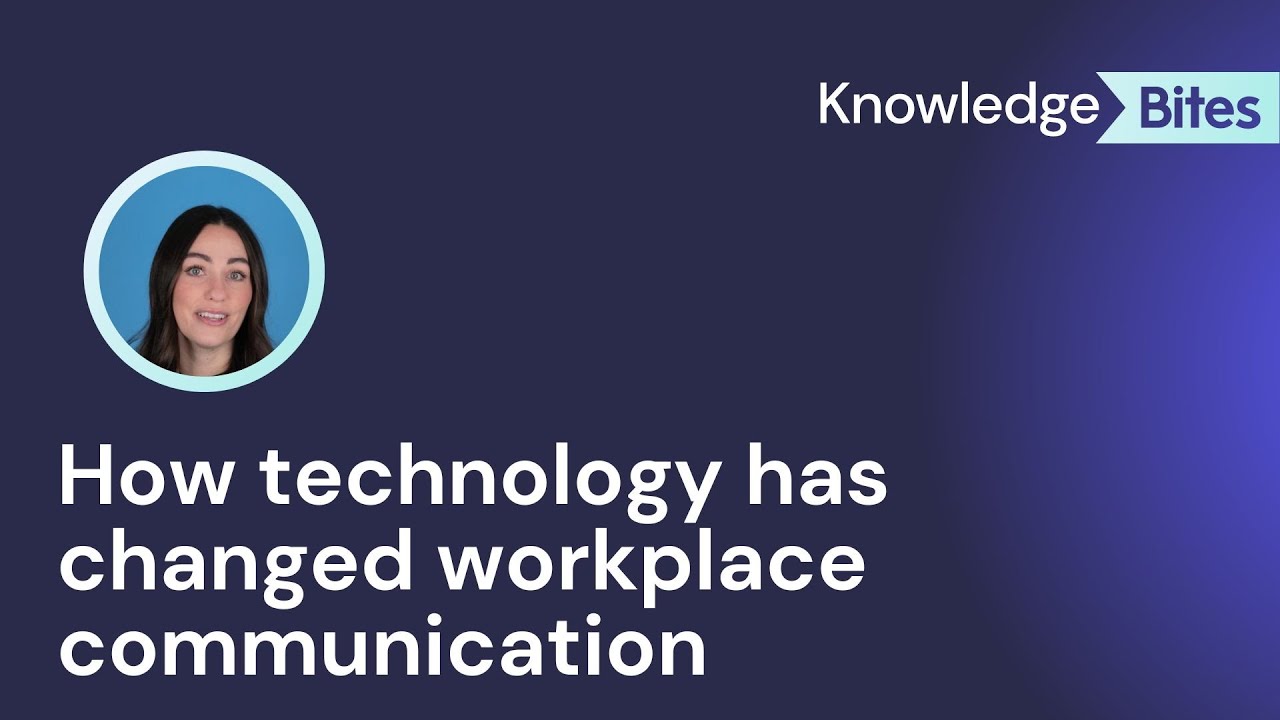 How technology has changed workplace communication - YouTube