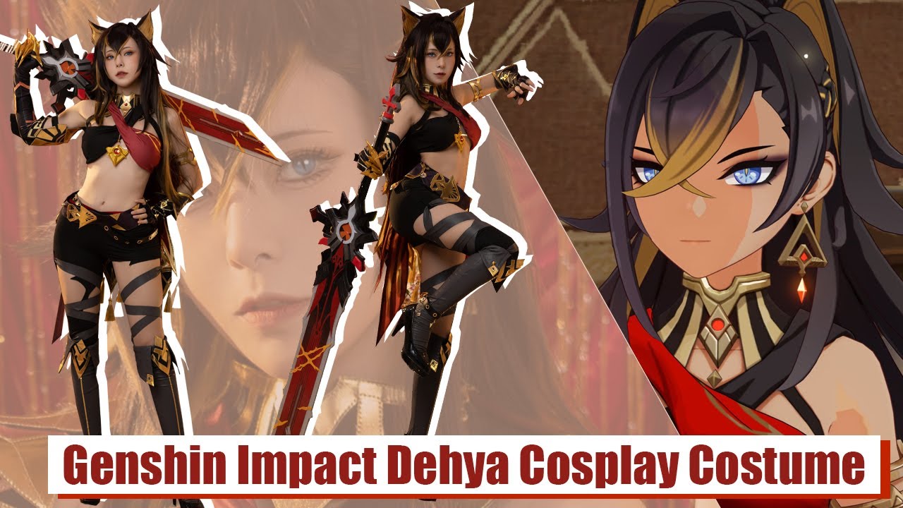 Dressing Tutorial: Genshin Impact Dehya Cosplay Costume - YouTube