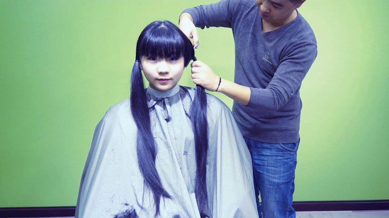 Cut my braid at barbershop - YouTube