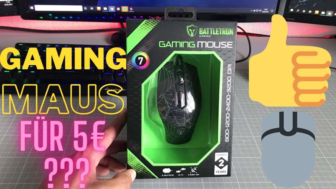 Gaming Maus für 5€ ?! | BATTLETRON Gaming-Maus und Mauspad vom Action ...