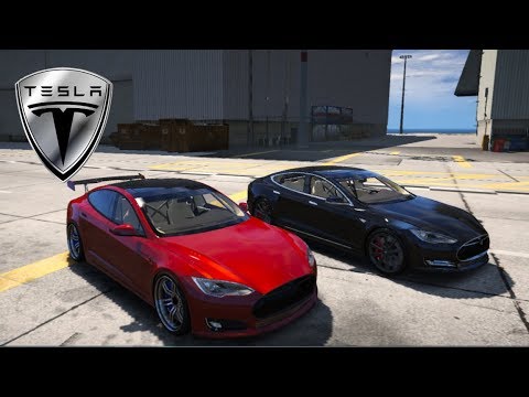 GTA 5 2016 Tesla Model S P90D | GTA 5 Real Life Mod # 348 - YouTube