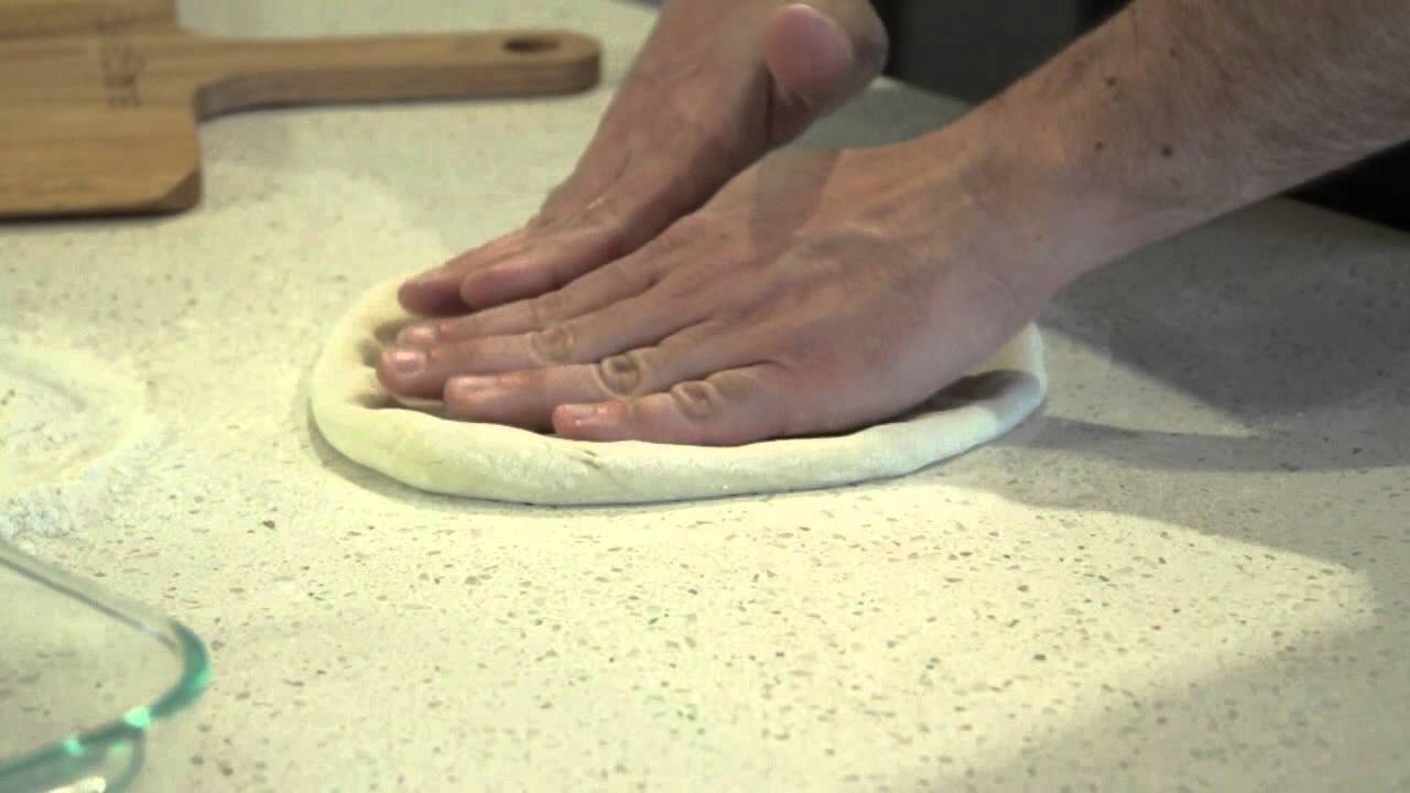 Stretch Dough and Launch Pizza - YouTube