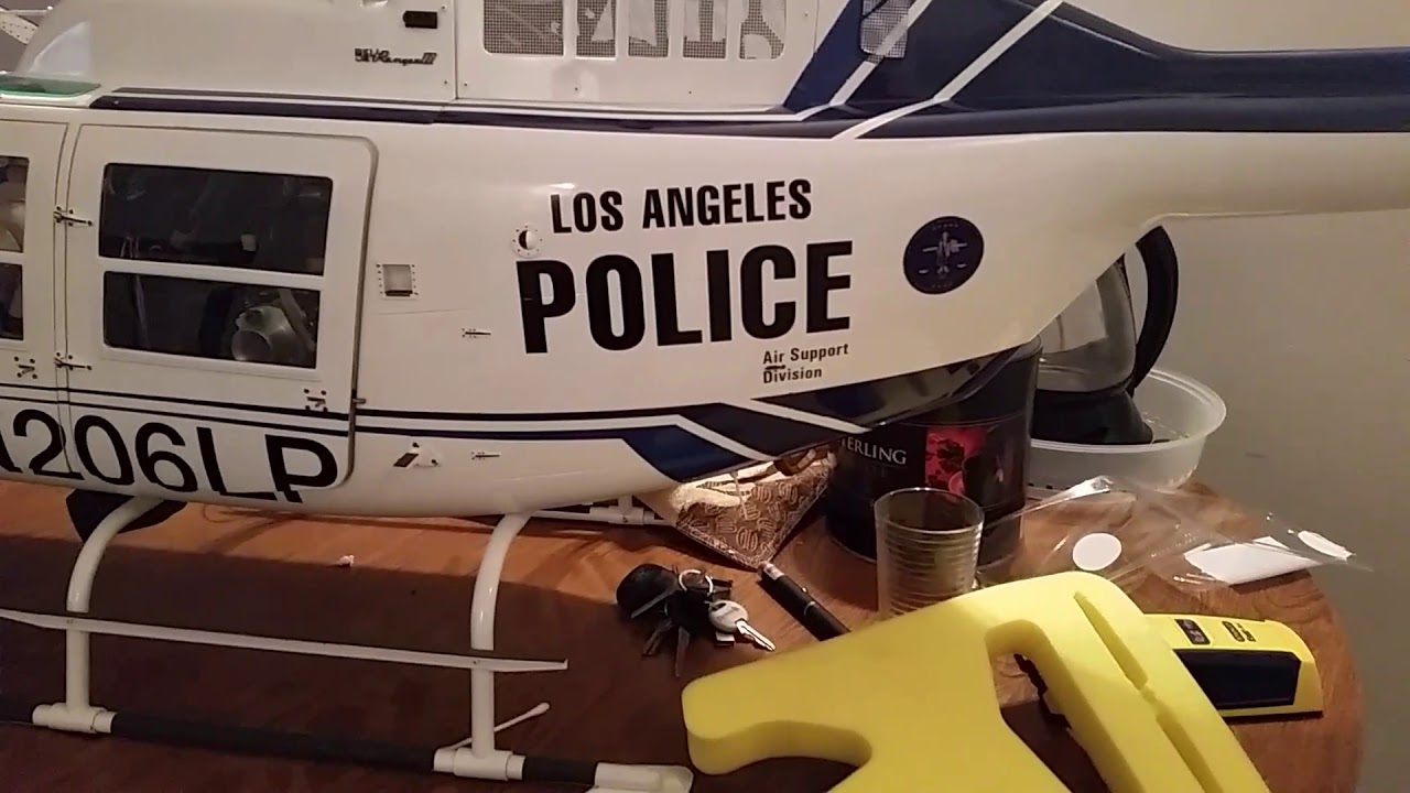 Vario Rc scale Bell 206 jet ranger - YouTube