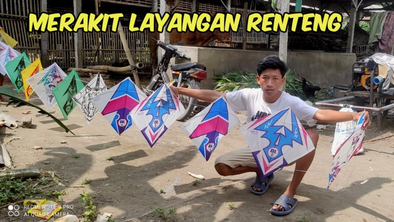 Tutorial merenteng layangan petekan - YouTube