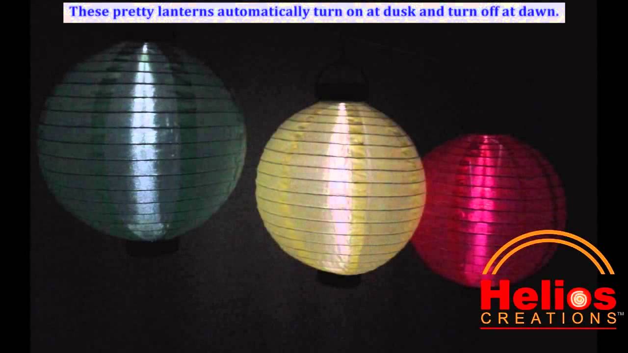 Chinese Lantern Sets - Outdoor Lantern Lights Video - YouTube
