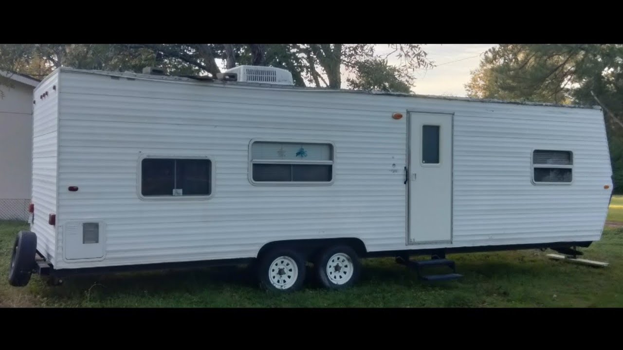2003 RV Travel Trailer tour Gulfstream Cavalier 32 foot bumper pull ...