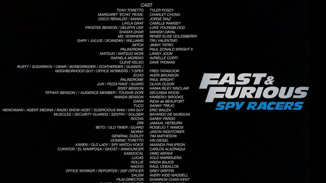 Fast & Furious Spy Racers (2023) End Credits - YouTube